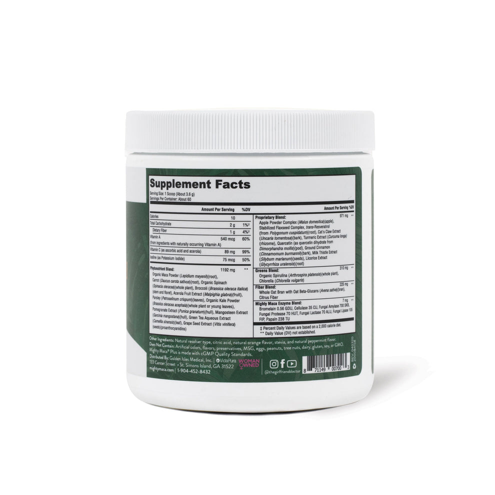 Mighty Maca® Plus: Menopause Supplement / Green Superfood Drink – Dr ...